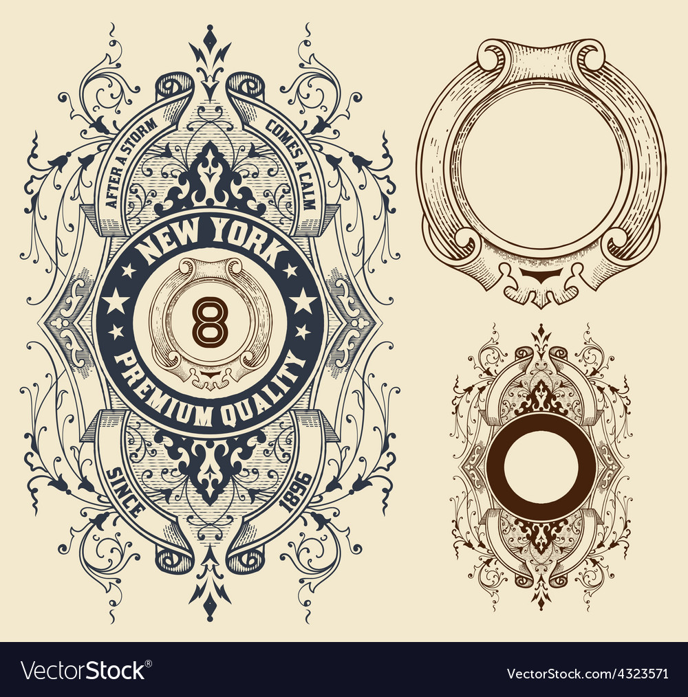 Retro design with elements file Royalty Free Vector Image