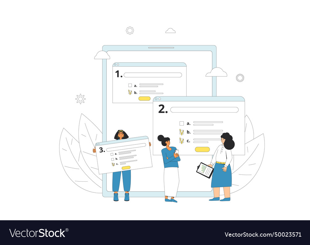 Survey feedback Royalty Free Vector Image - VectorStock