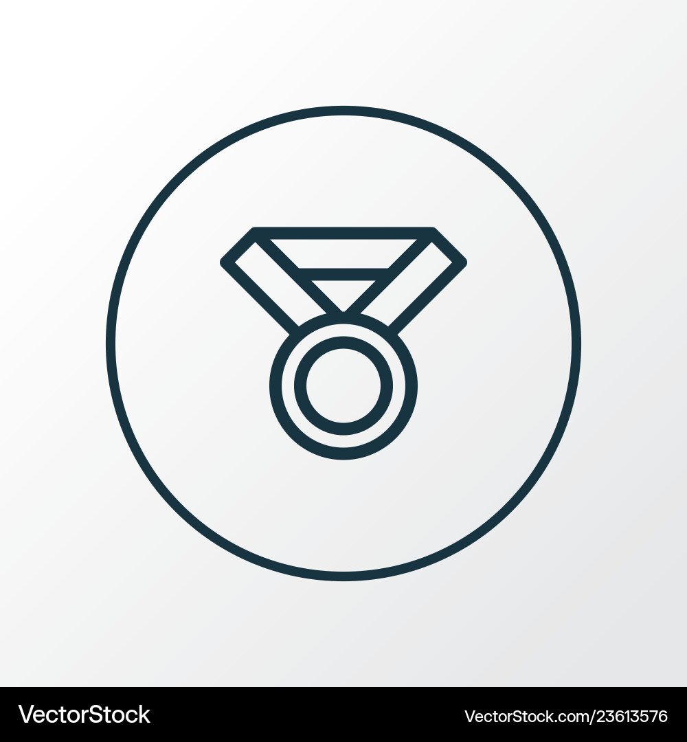 Award icon line symbol premium quality isolated Vector Image