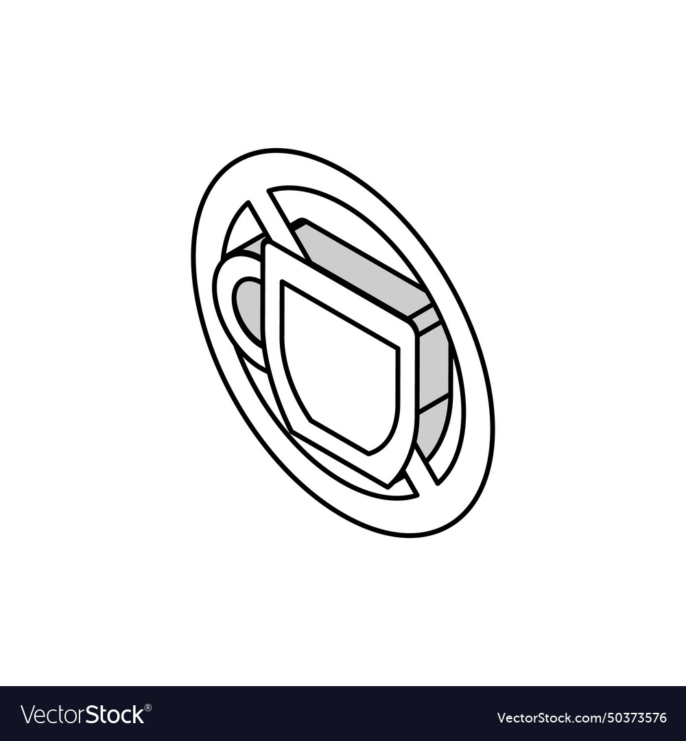 Bite nails isometric icon Royalty Free Vector Image