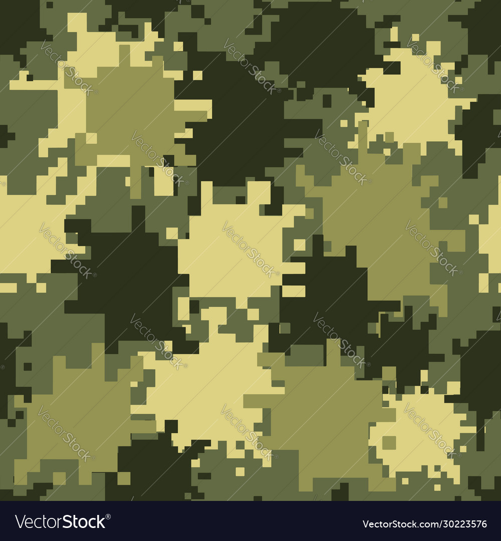 Digital camouflage pattern design element Vector Image