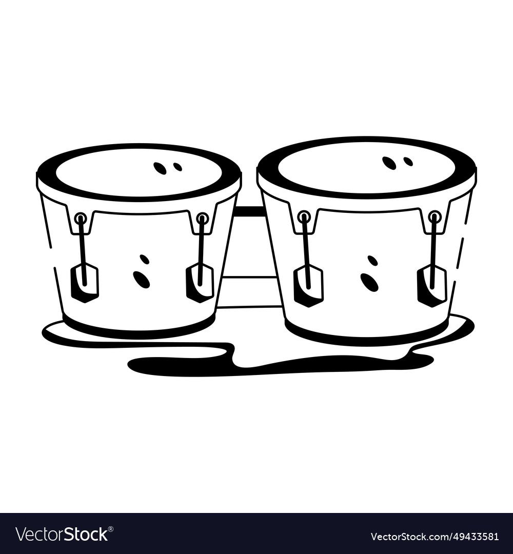 Bongo drums Royalty Free Vector Image - VectorStock