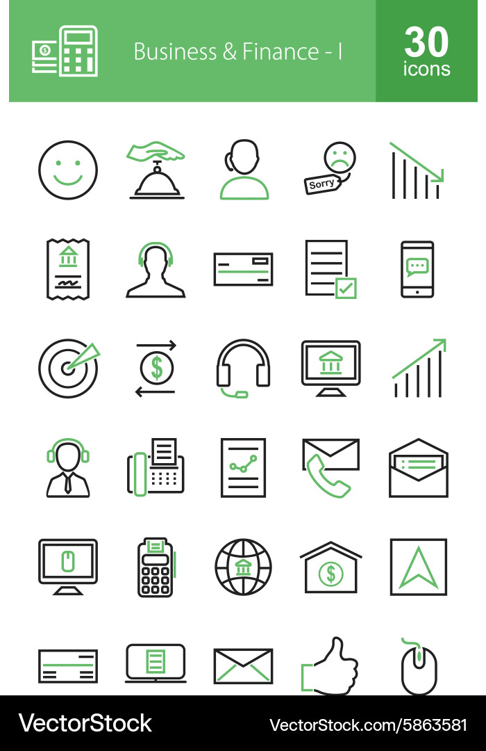 Business and finance Royalty Free Vector Image