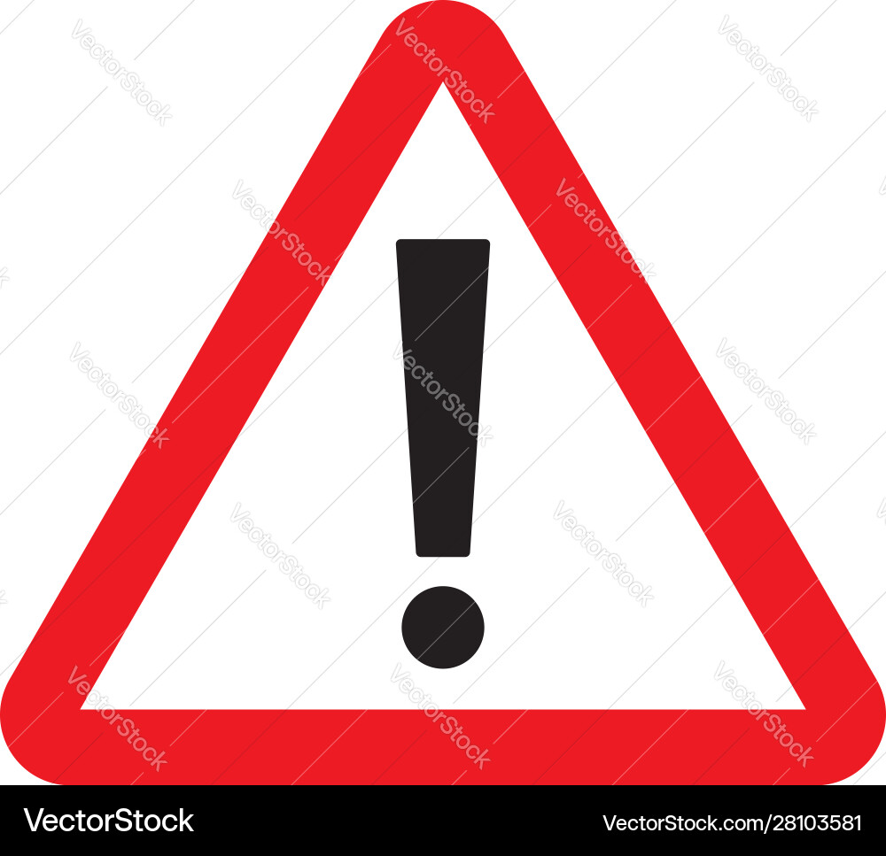 Danger or hazard yellow symbol alert Royalty Free Vector