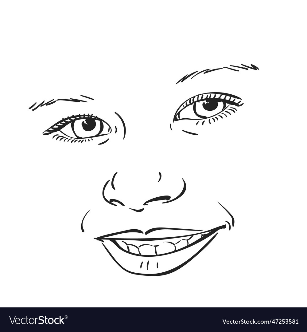 Face Royalty Free Vector Image - VectorStock