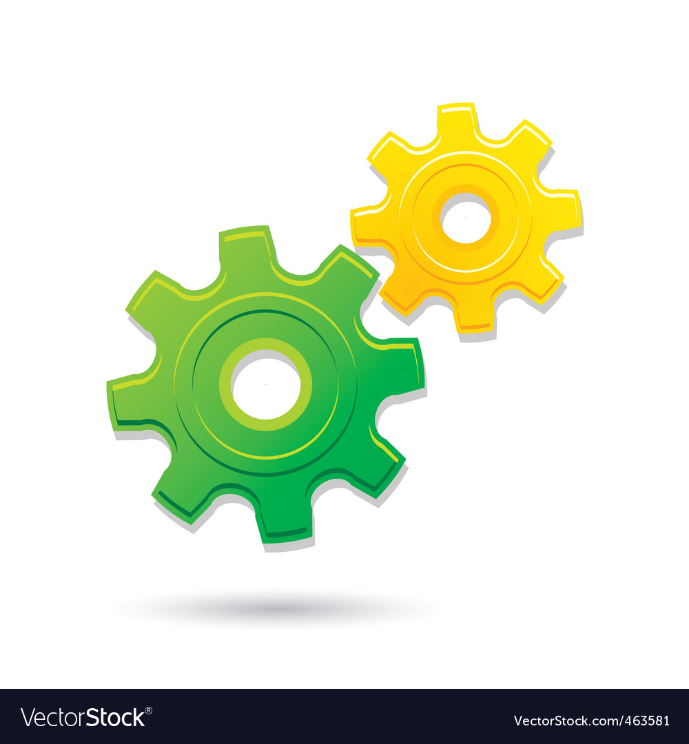 Gears icon Royalty Free Vector Image - VectorStock