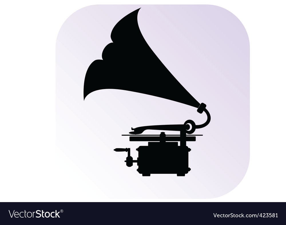 Gramophone Royalty Free Vector Image - VectorStock