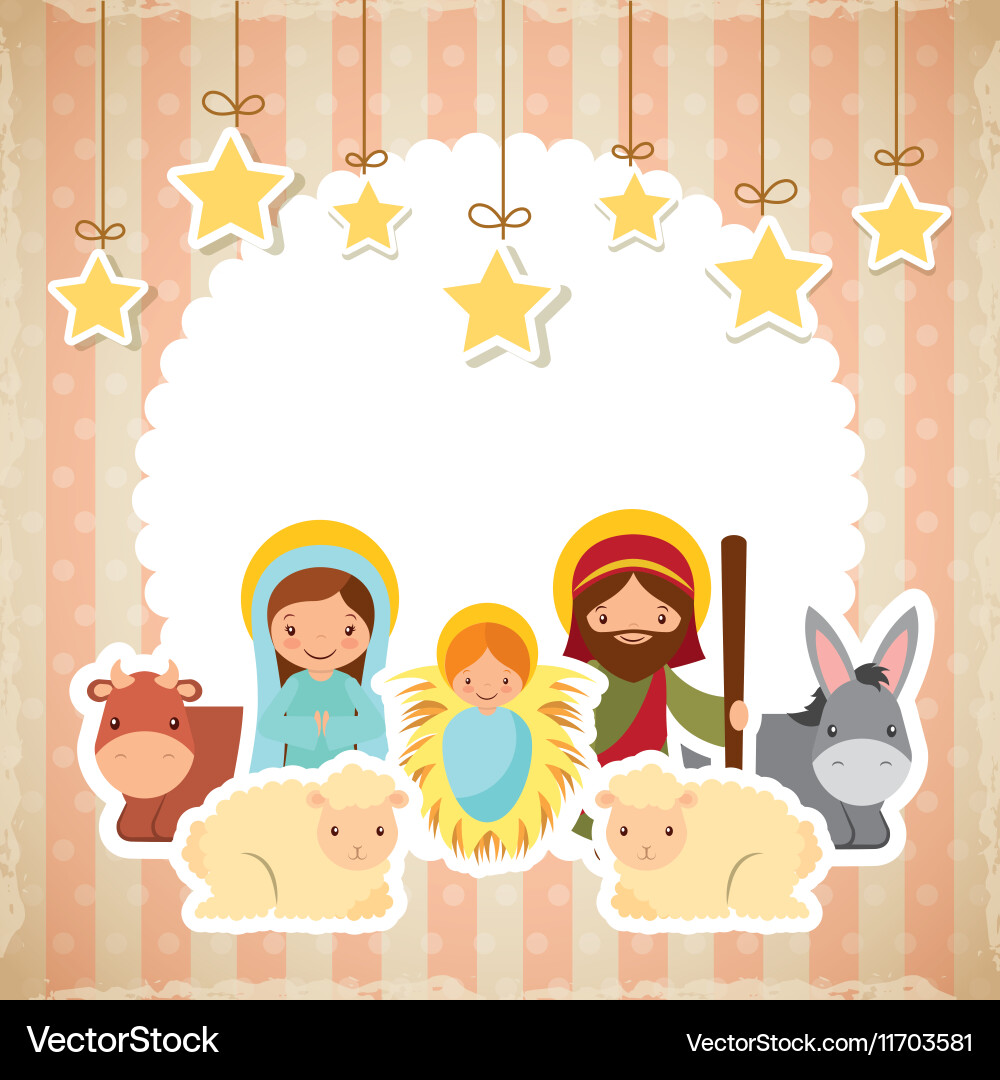 Holy family design Royalty Free Vector Image - VectorStock