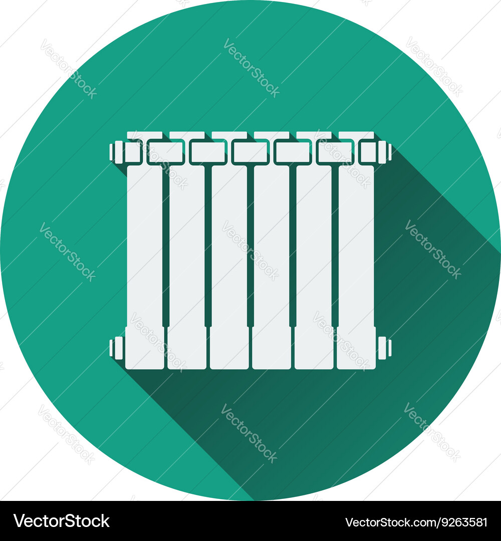 Icon of radiator Royalty Free Vector Image - VectorStock