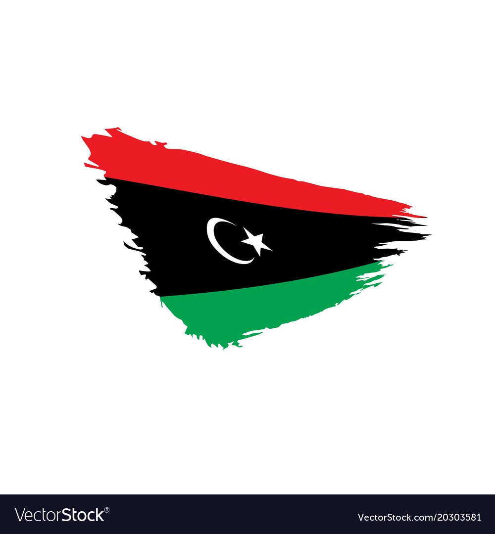 Libya flag Royalty Free Vector Image - VectorStock