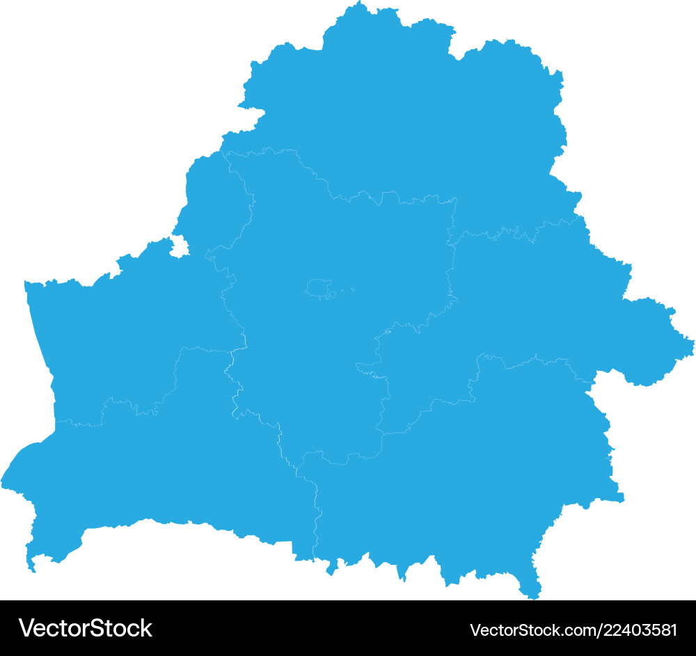 Map of belarus high detailed - belarus Royalty Free Vector