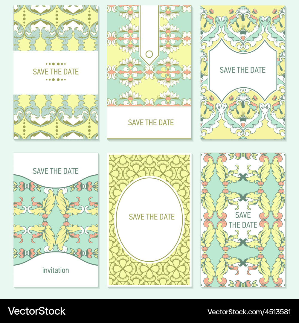 Set of card templates Royalty Free Vector Image