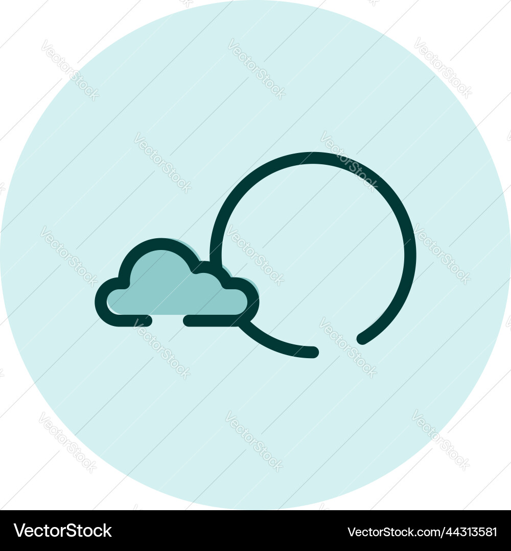 Sunny weather forecast on a white background Vector Image