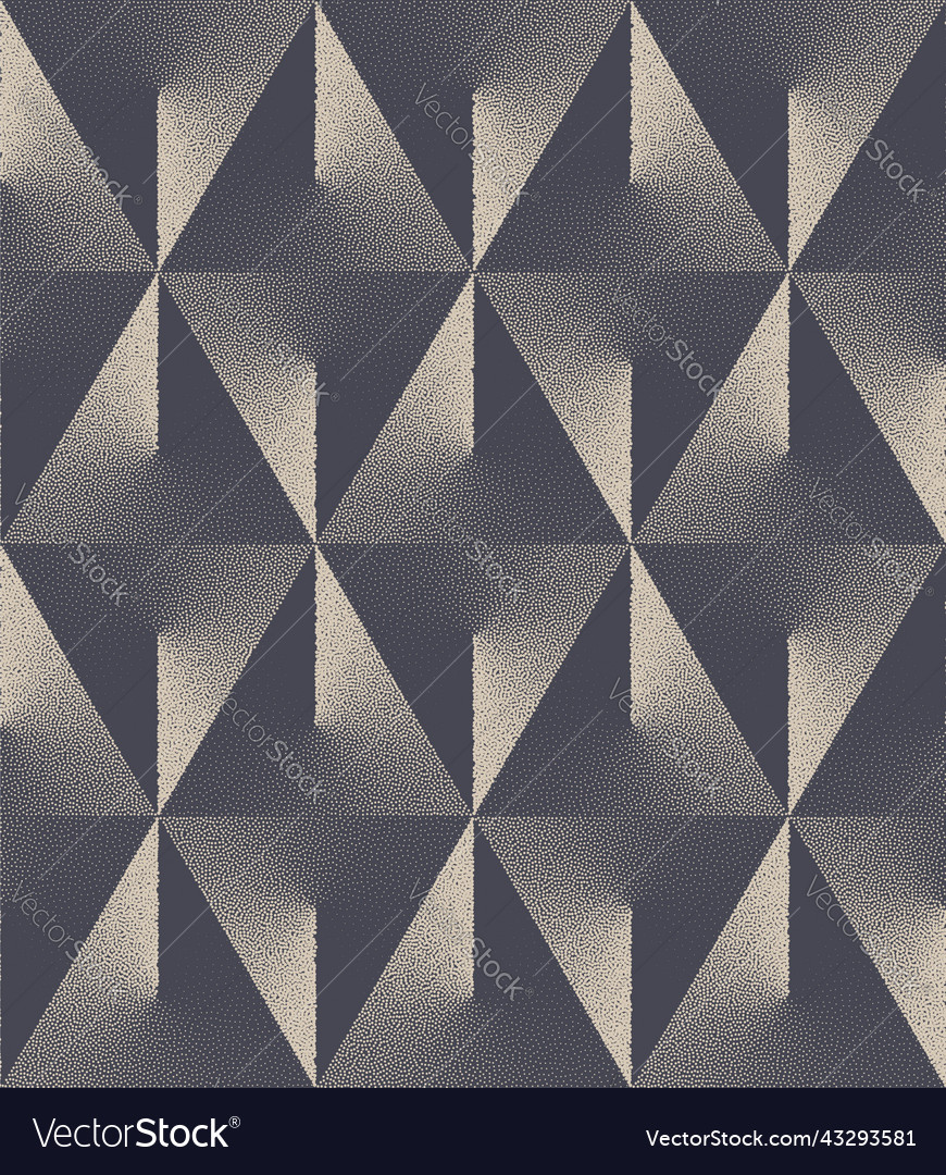 Triangles Structure Seamless Pattern Retro Vector Image