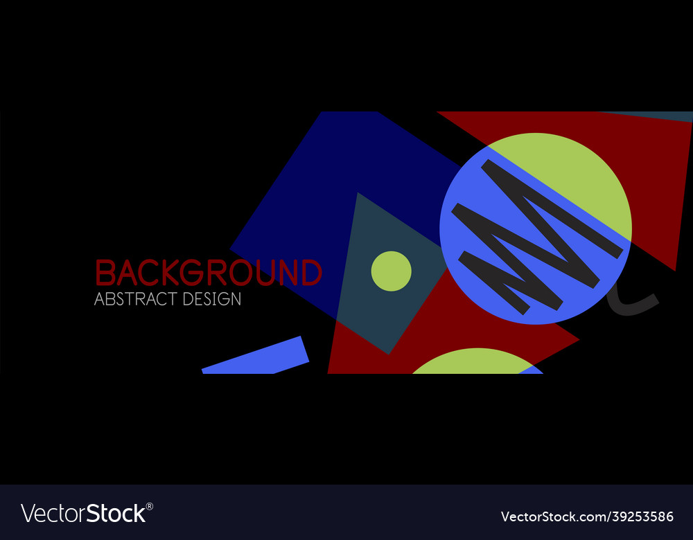 Abstract Background Blocks Lines Triangles Vector Image