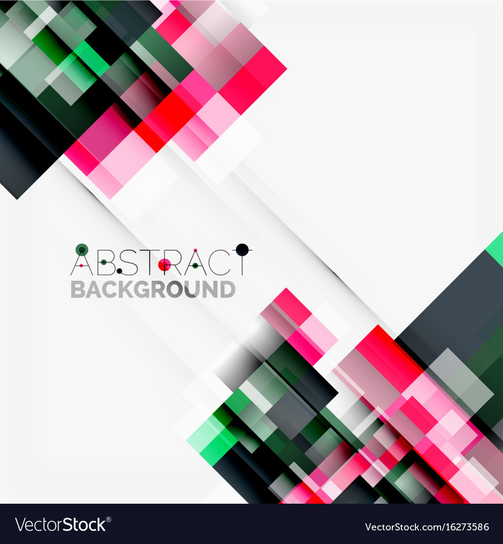 Abstract blocks template design background simple Vector Image