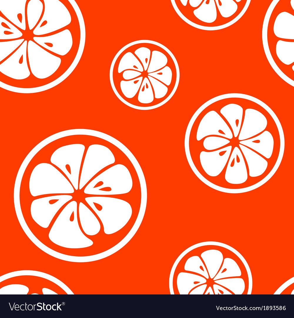 Abstract citrus fruit seamless pattern Royalty Free Vector