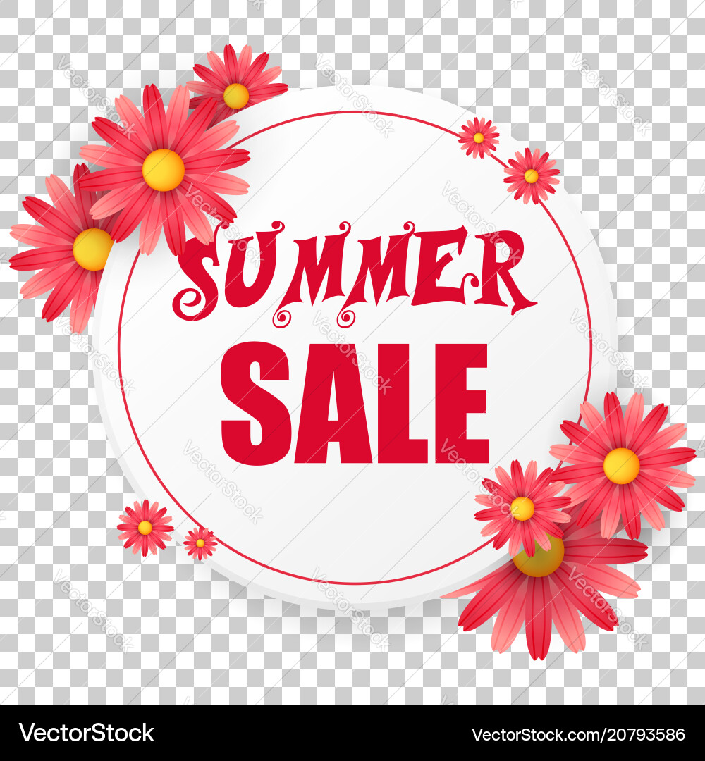 Banner design template with floral decoration Vector Image