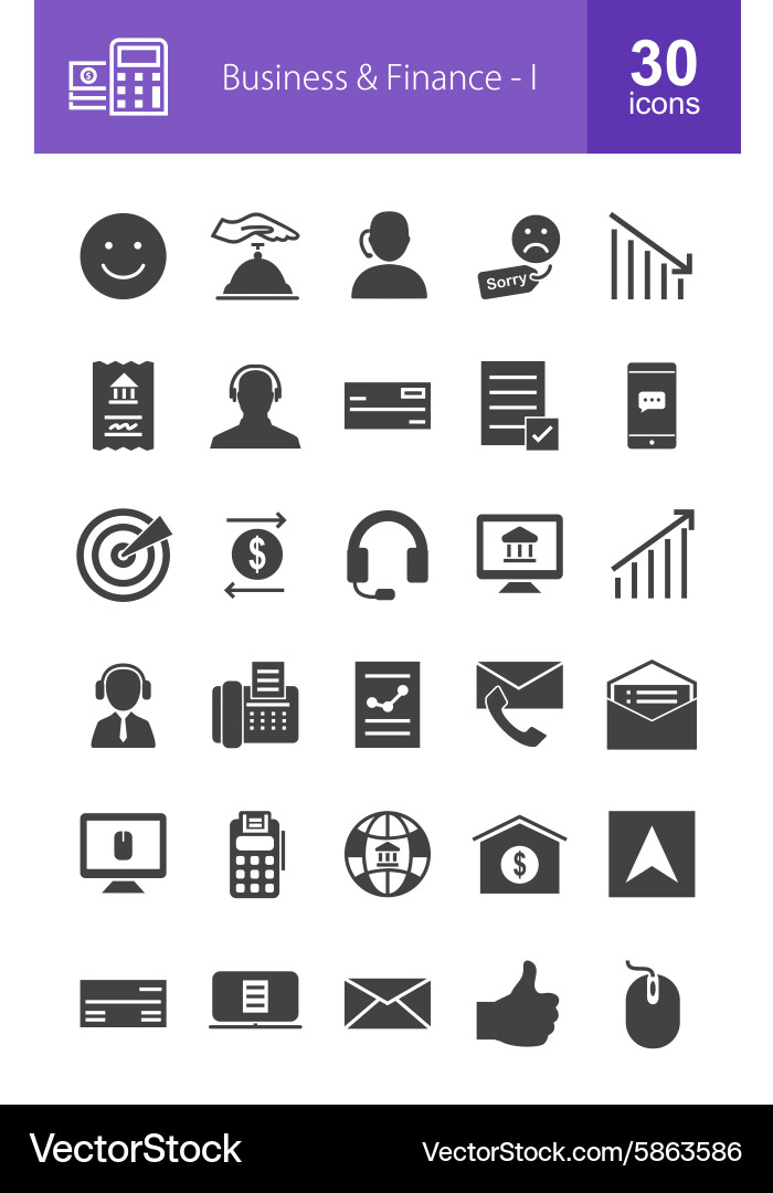 Business and finance Royalty Free Vector Image