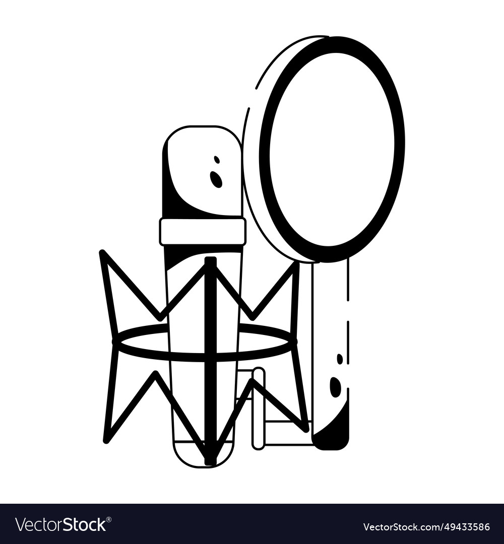 Condenser microphone Royalty Free Vector Image