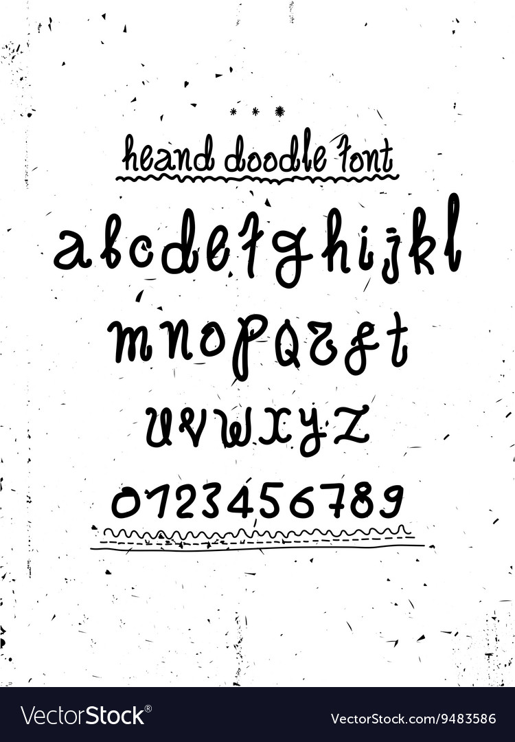 Font Royalty Free Vector Image - VectorStock