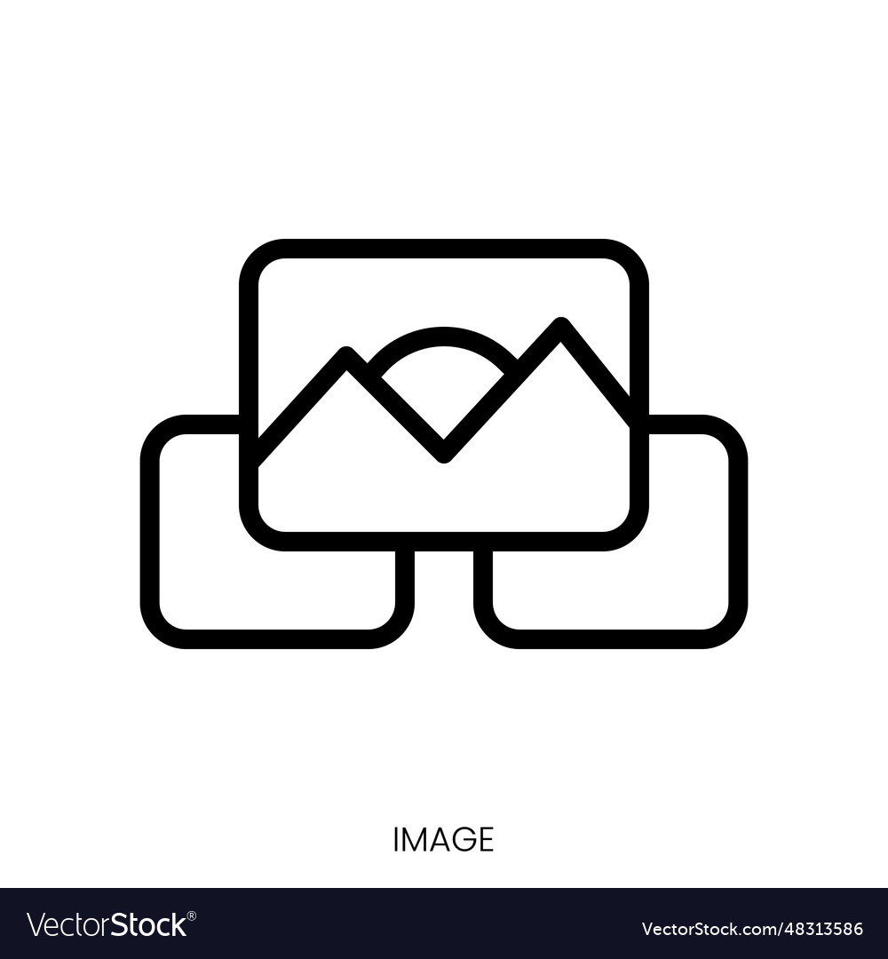 Image icon line art style design isolated on Vector Image