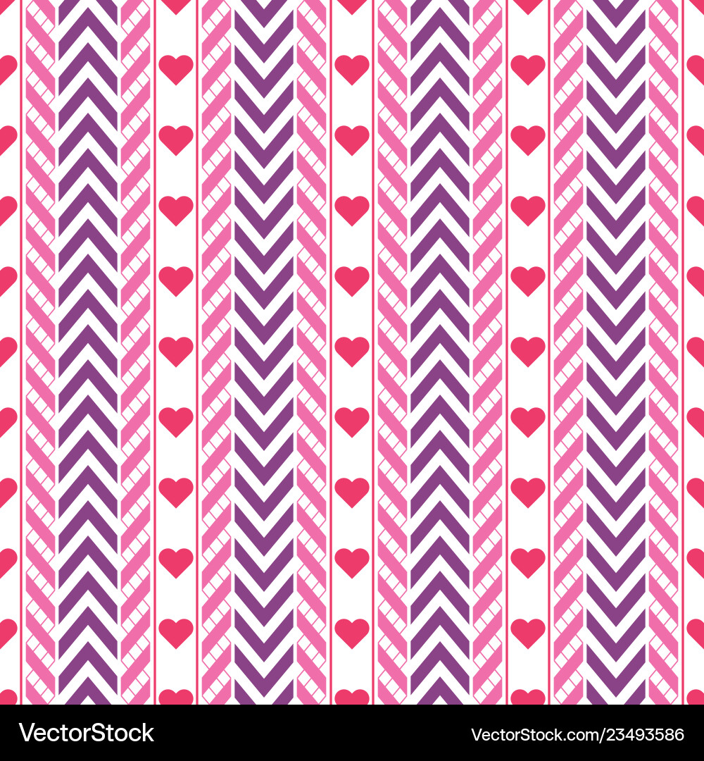 Purple and pink chevron ribbon pattern Royalty Free Vector
