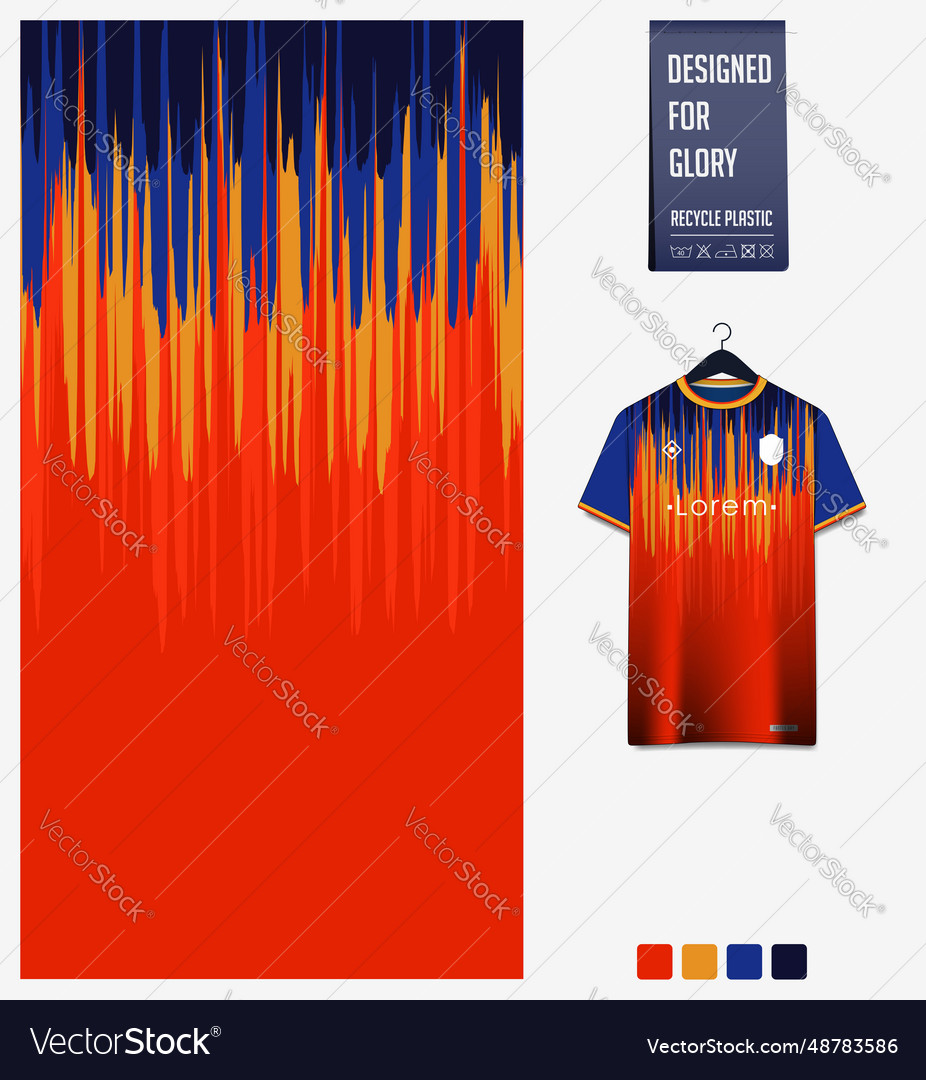 Soccer jersey pattern design abstract pattern Vector Image