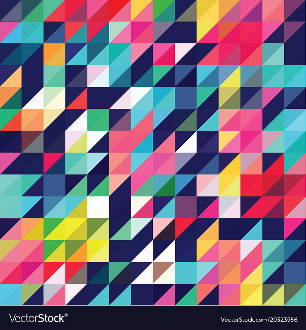 Triangle geometric shapes pattern Royalty Free Vector Image