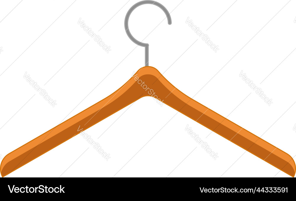 Clothing hanger on a white background Royalty Free Vector