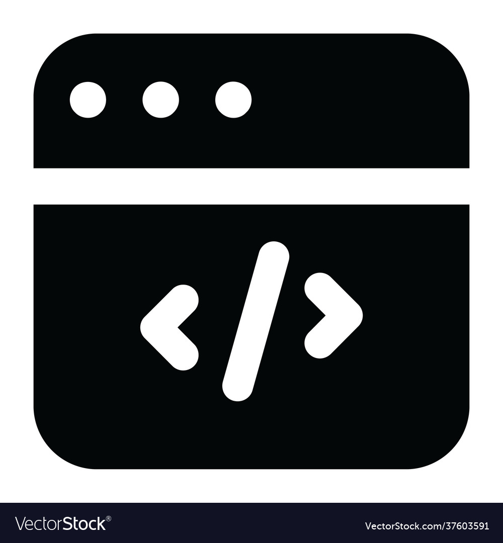 Coding website Royalty Free Vector Image - VectorStock
