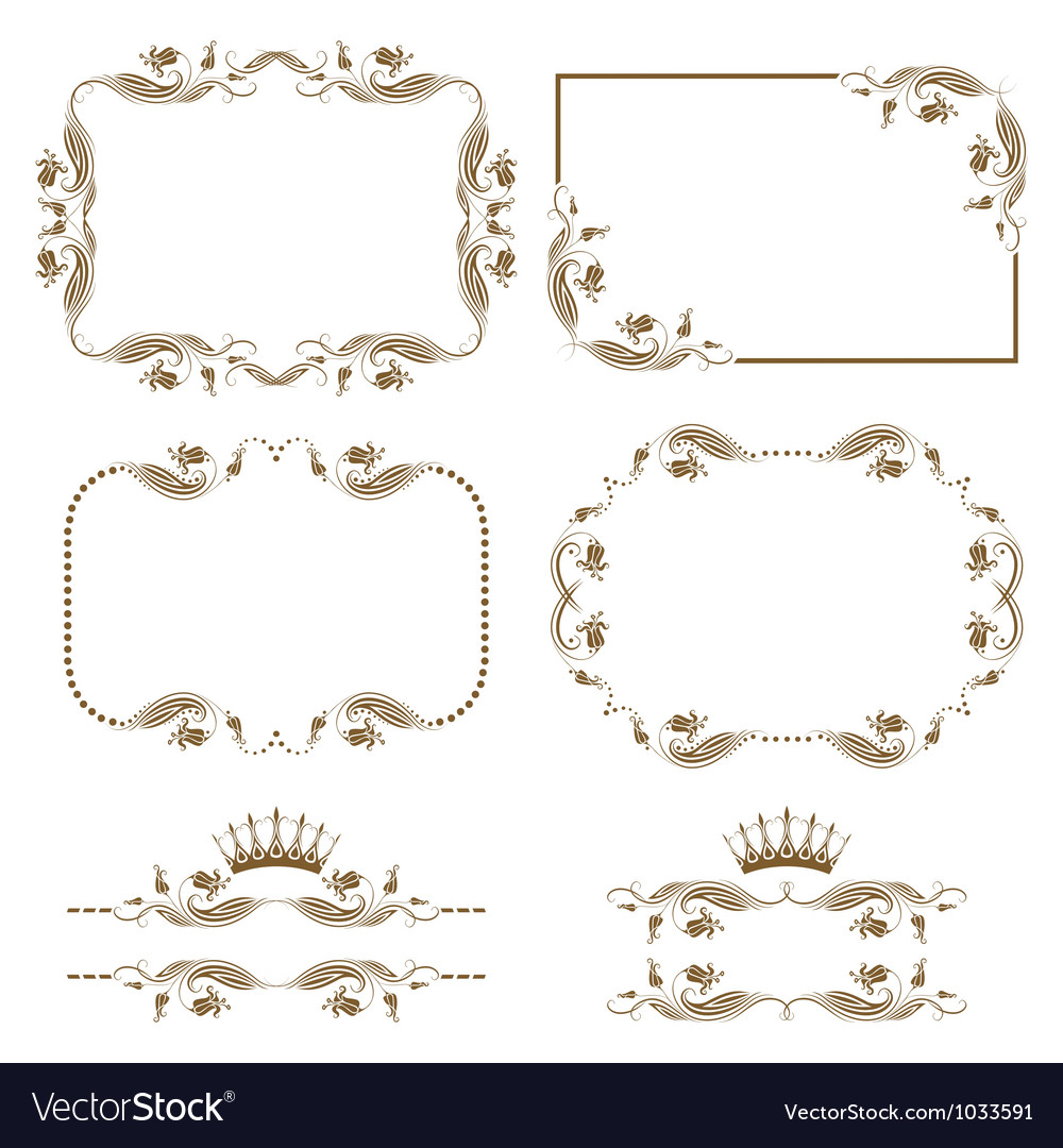 Decorative frame Royalty Free Vector Image - VectorStock
