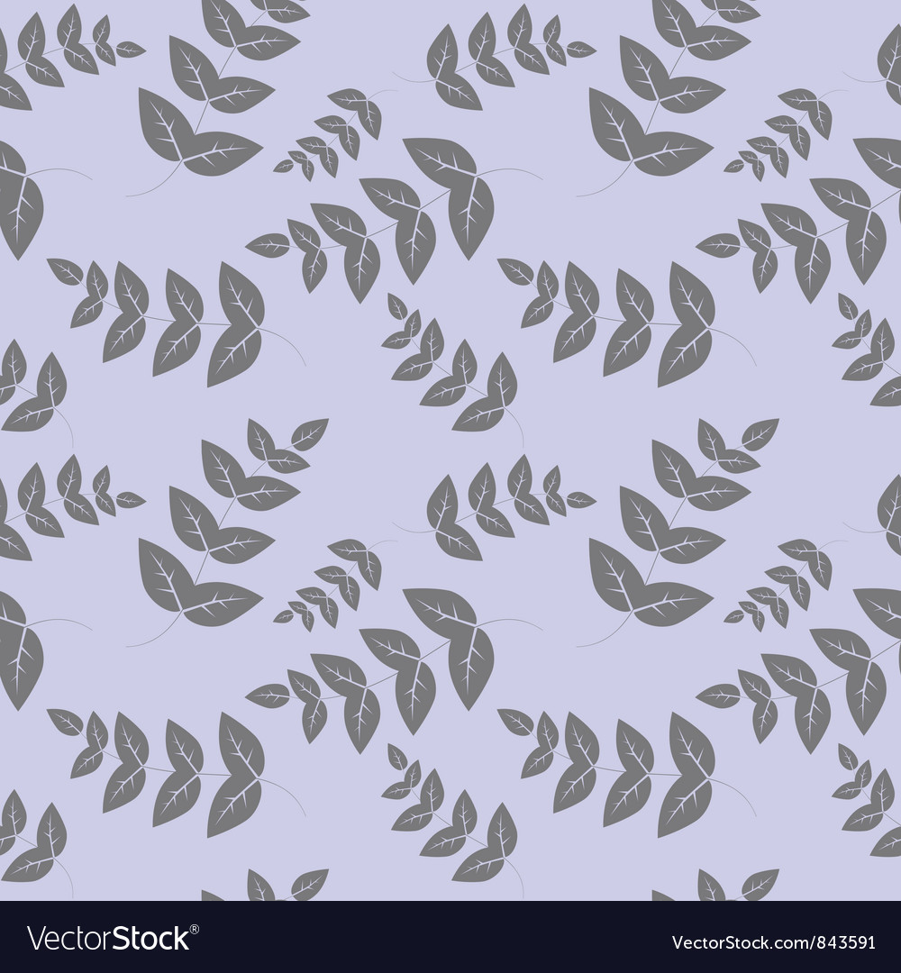 Seamless pattern branches with leaves Royalty Free Vector