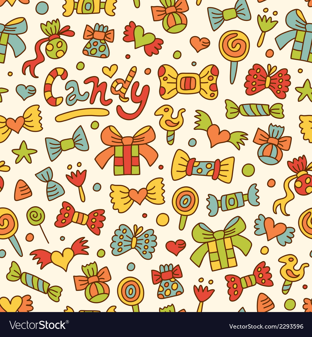 Candy pattern Royalty Free Vector Image - VectorStock