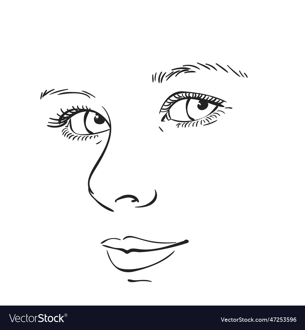 Face Royalty Free Vector Image - VectorStock