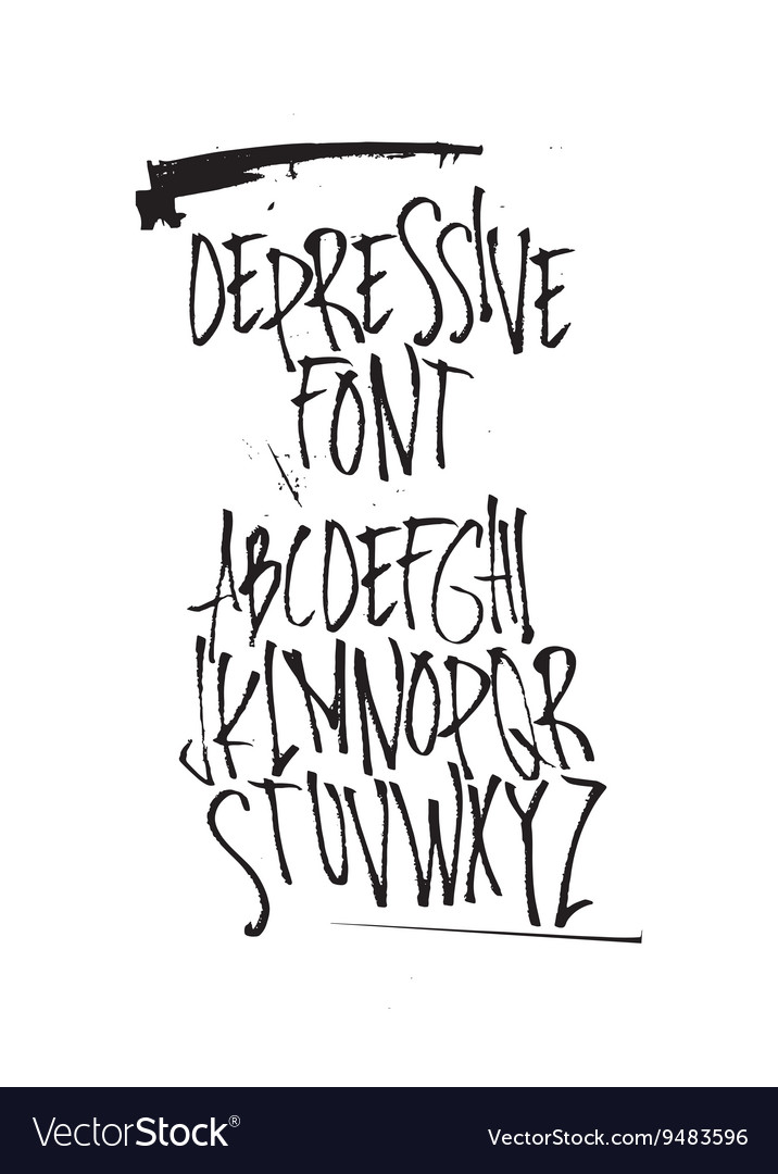 Font Royalty Free Vector Image - VectorStock