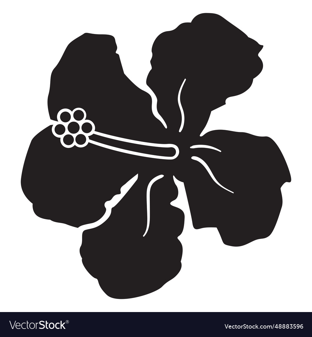 Tropical Flower Vector Silhouette | Best Flower Site