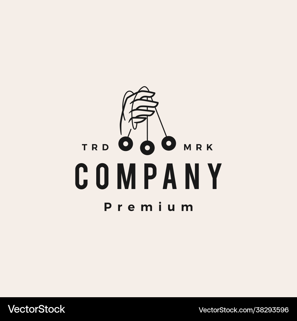 Hypnotize therapy hypnosis hipster vintage logo Vector Image