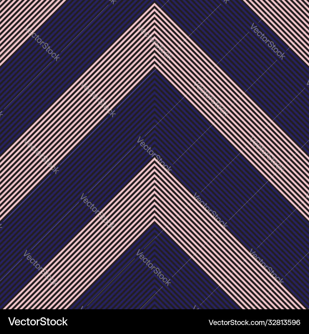 Pink and navy chevron diagonal stripes seamless Vector Image