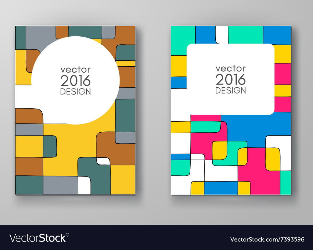 Set of abstract design templates Royalty Free Vector Image