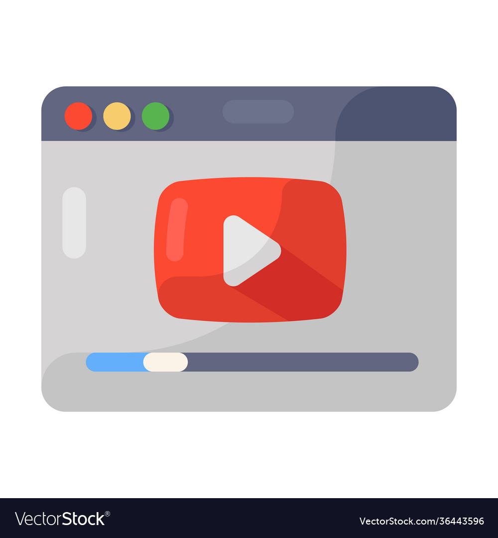 Web video Royalty Free Vector Image - VectorStock