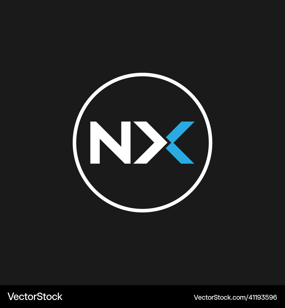Xn or nx abstract outstanding professional Vector Image