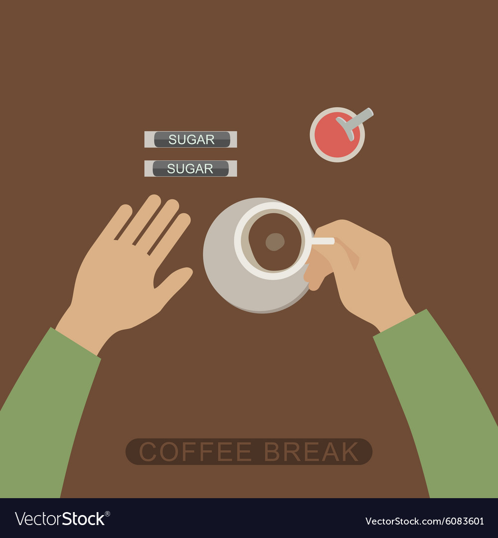 Coffee break Royalty Free Vector Image - VectorStock