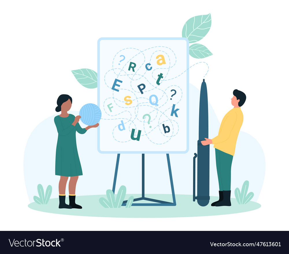 Dysgraphia disability and learning problem tiny Vector Image