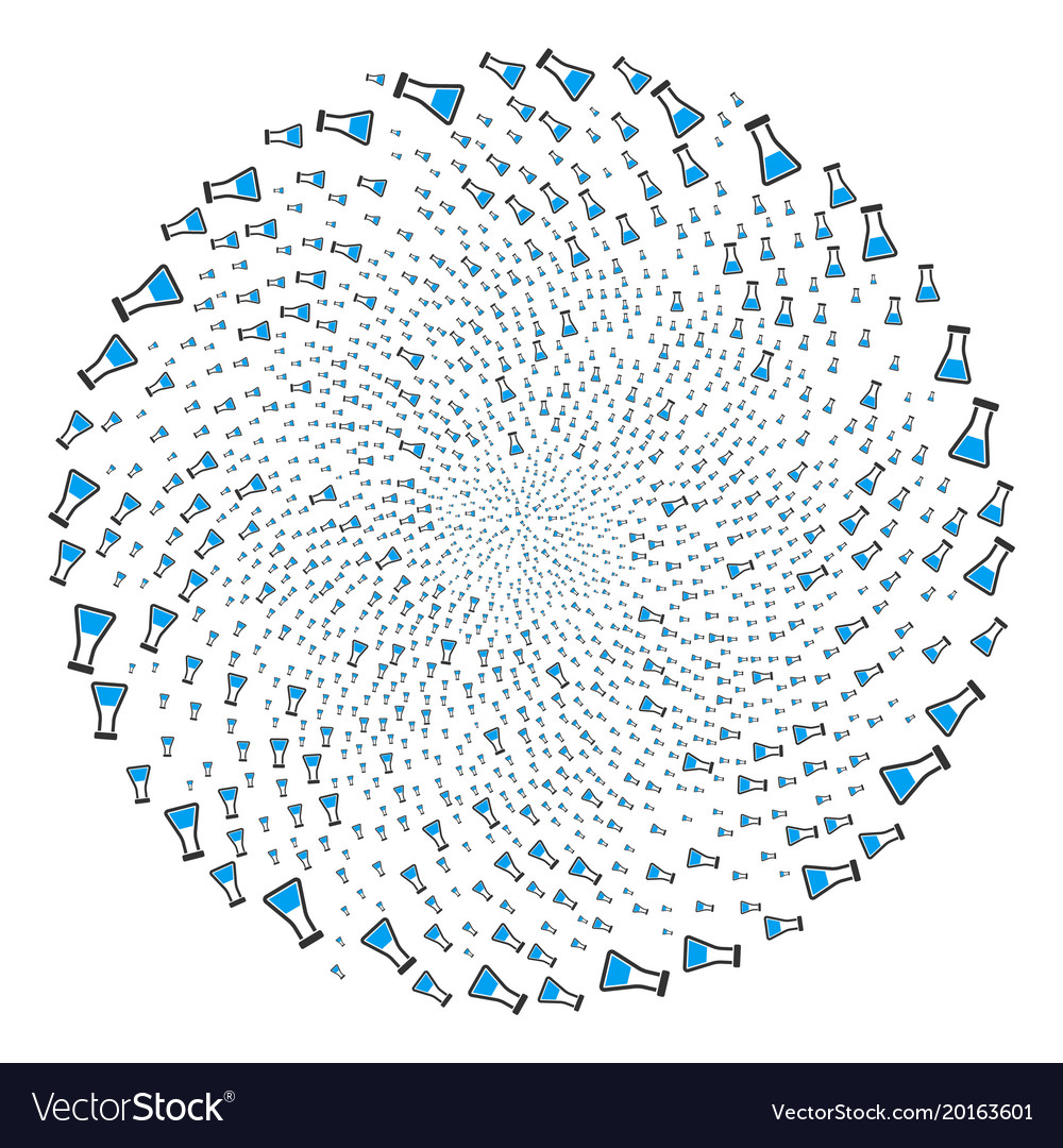 Flask cycle spin Royalty Free Vector Image - VectorStock