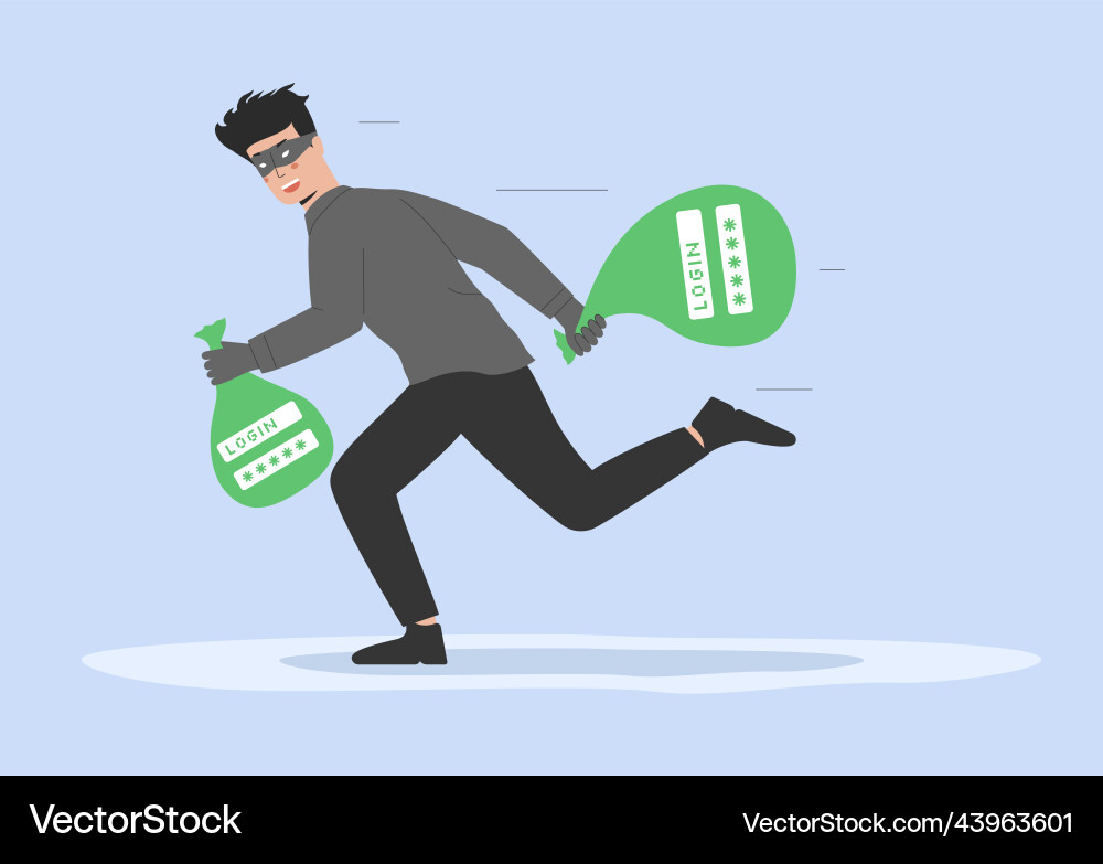 Hacker attack and cyber criminals phishing Vector Image