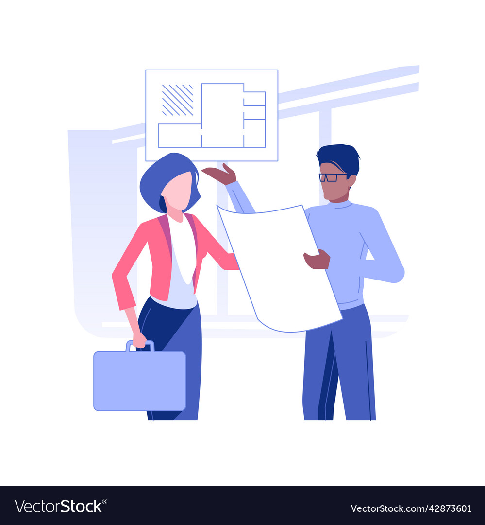 Real estate agent isolated concept Royalty Free Vector Image Real estate agent isolated concept Royalty Free Vector Image