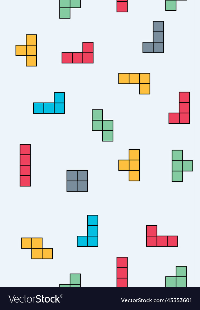 Retro game seamless pattern background Royalty Free Vector