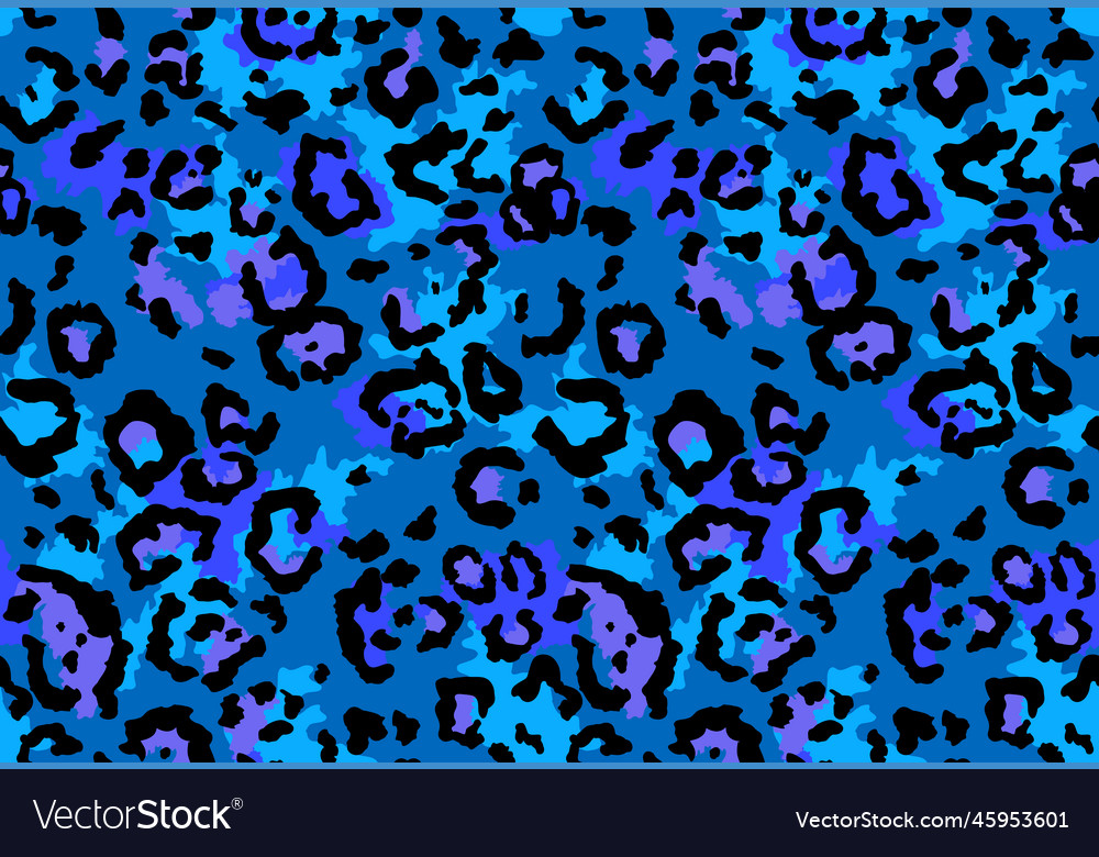 Seamless leopard fur pattern Royalty Free Vector Image