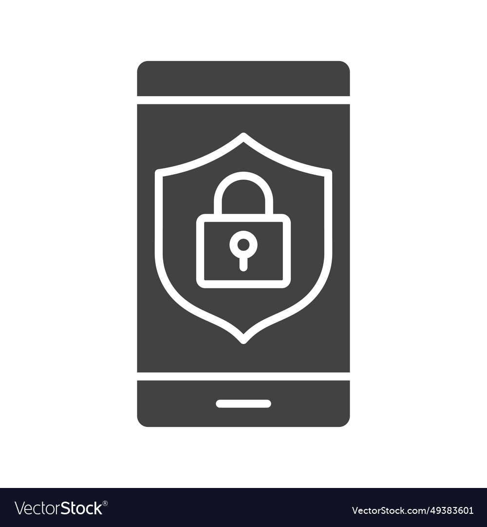 Secure device icon image Royalty Free Vector Image
